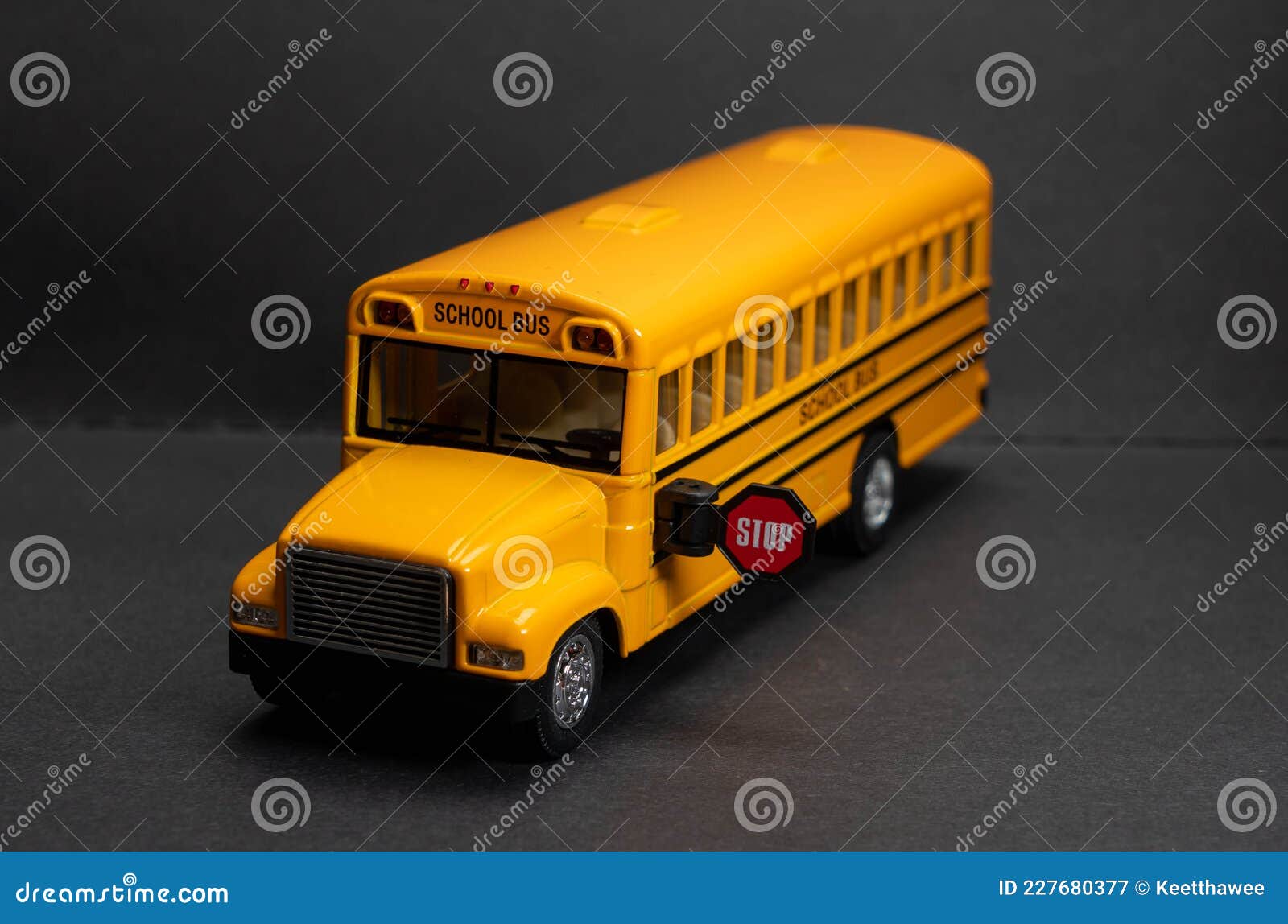 The Stop Signal Arm. the School Bus Display a Stop Signal. Stock Image ...