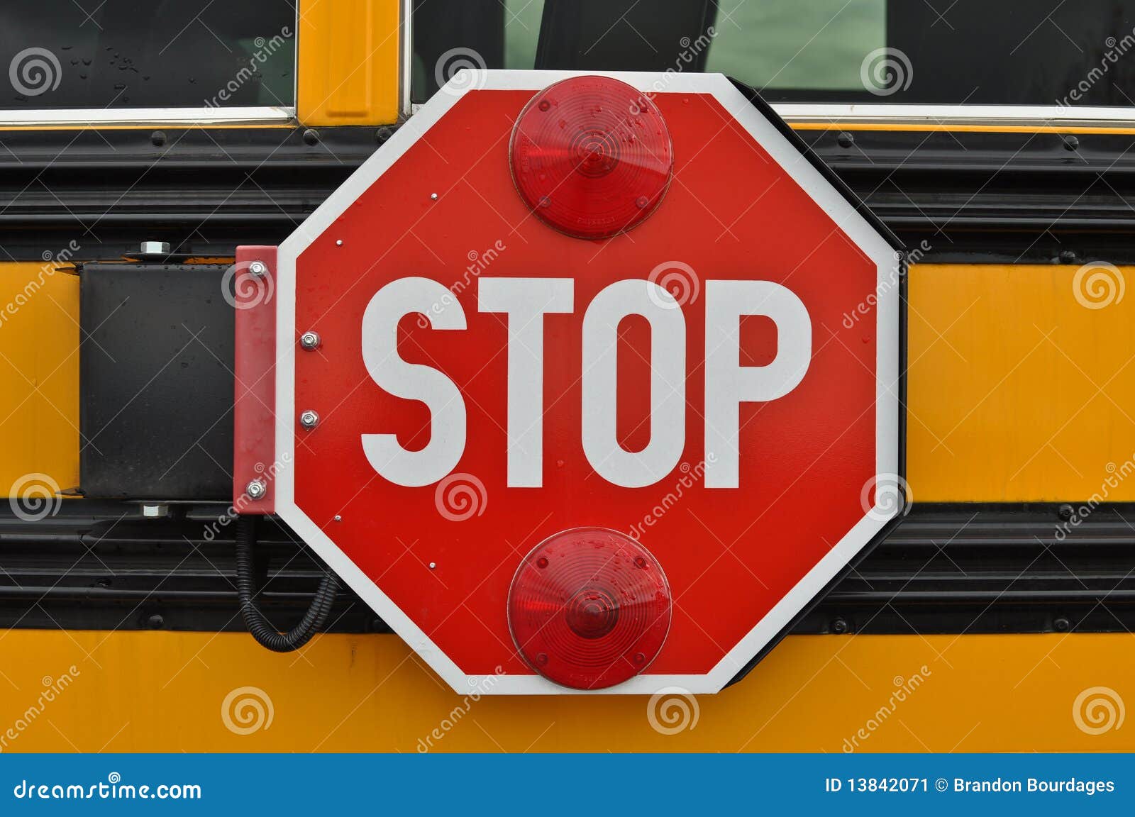 School Bus Stop Sign stock image. Image of transport - 13842071