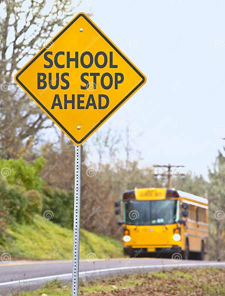 School bus stop sign stock image. Image of educational - 22655977