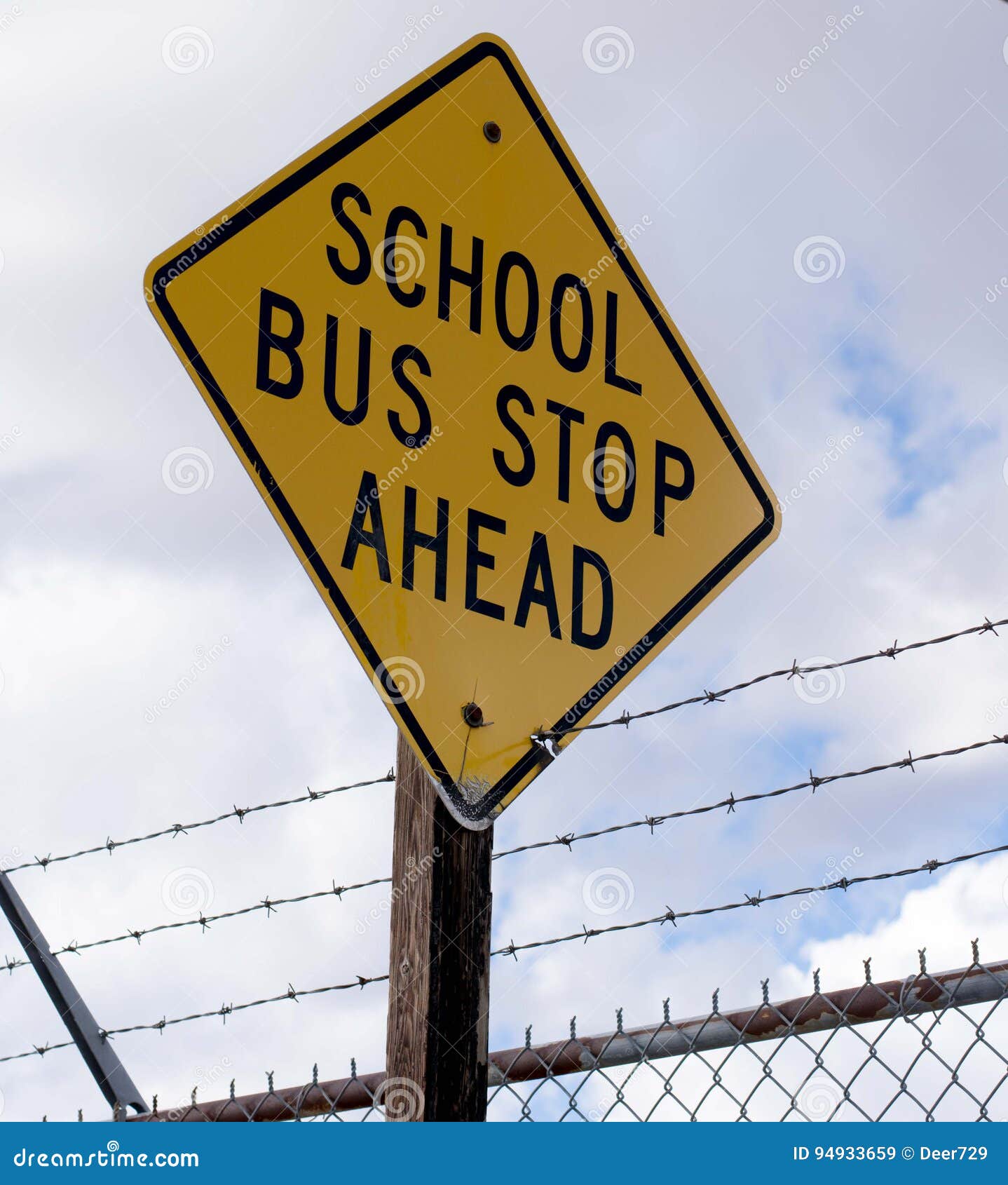 School Bus Stop Sign stock image. Image of country, contrast - 94933659