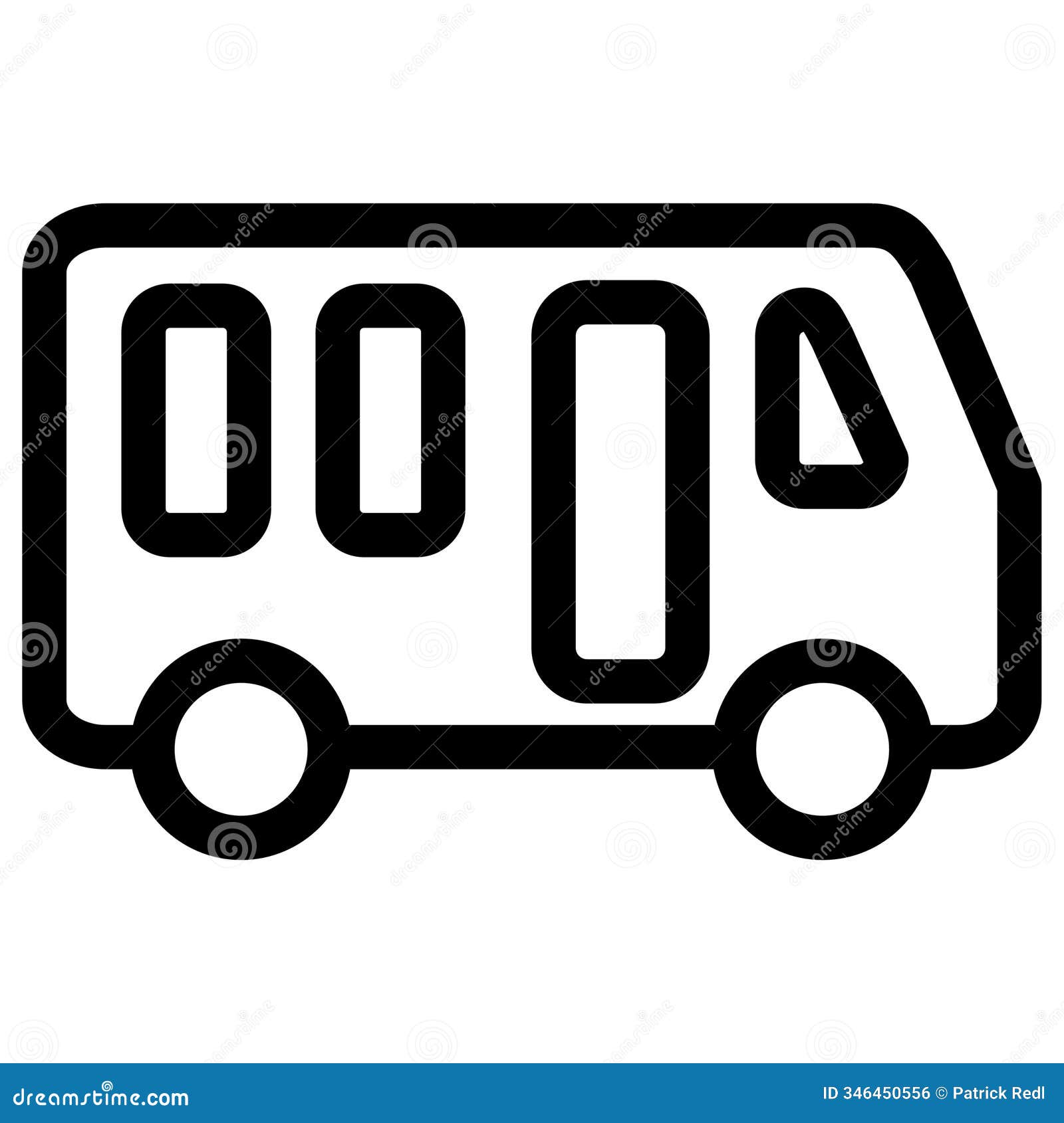 School Bus Symbol - Modern Education or Office Icon Symbol Stock ...