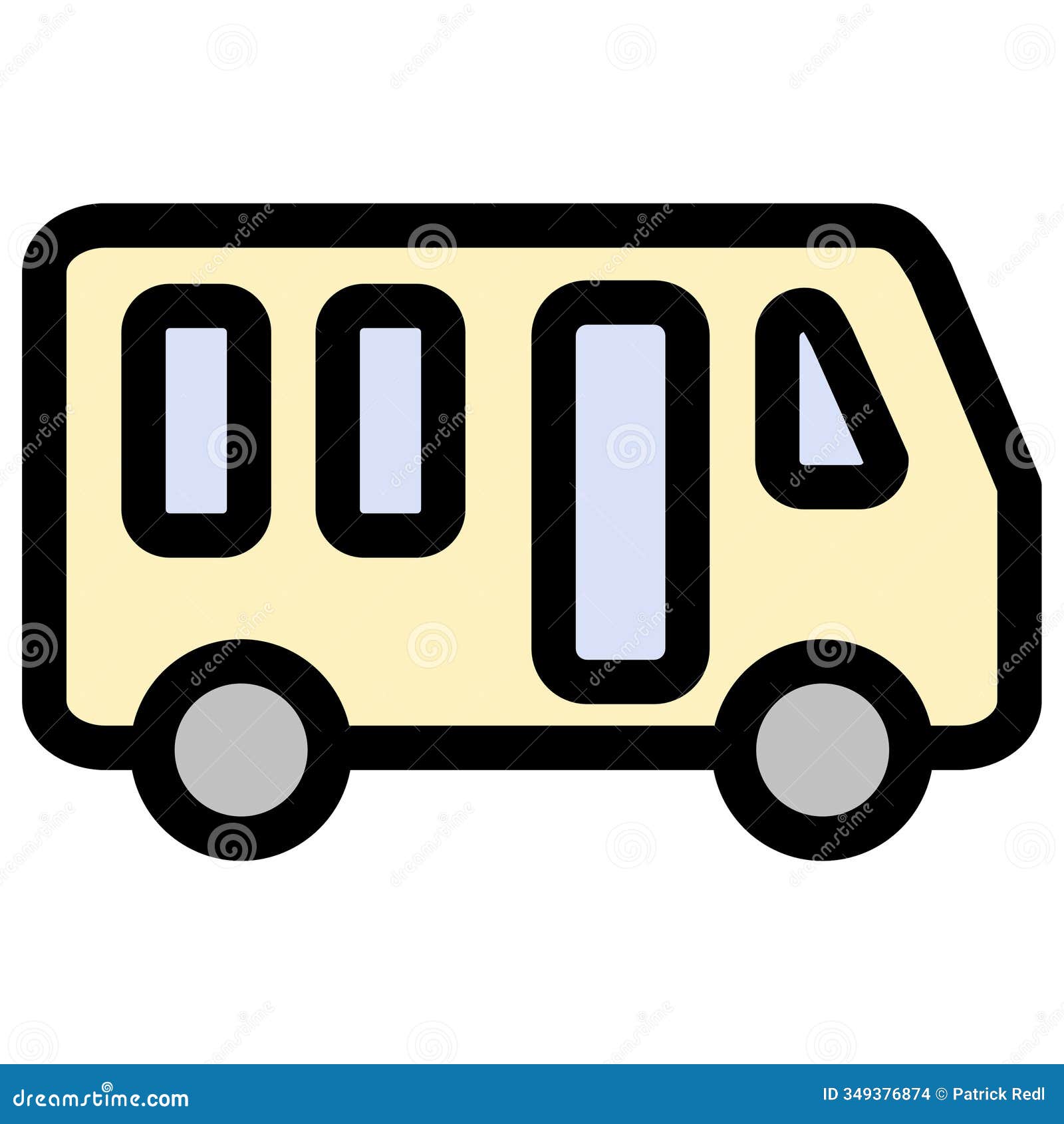 School Bus Symbol - Modern Education or Office Icon Symbol Stock ...