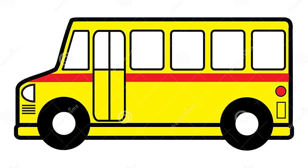 School bus toy stock vector. Illustration of vector, yellow - 14606723
