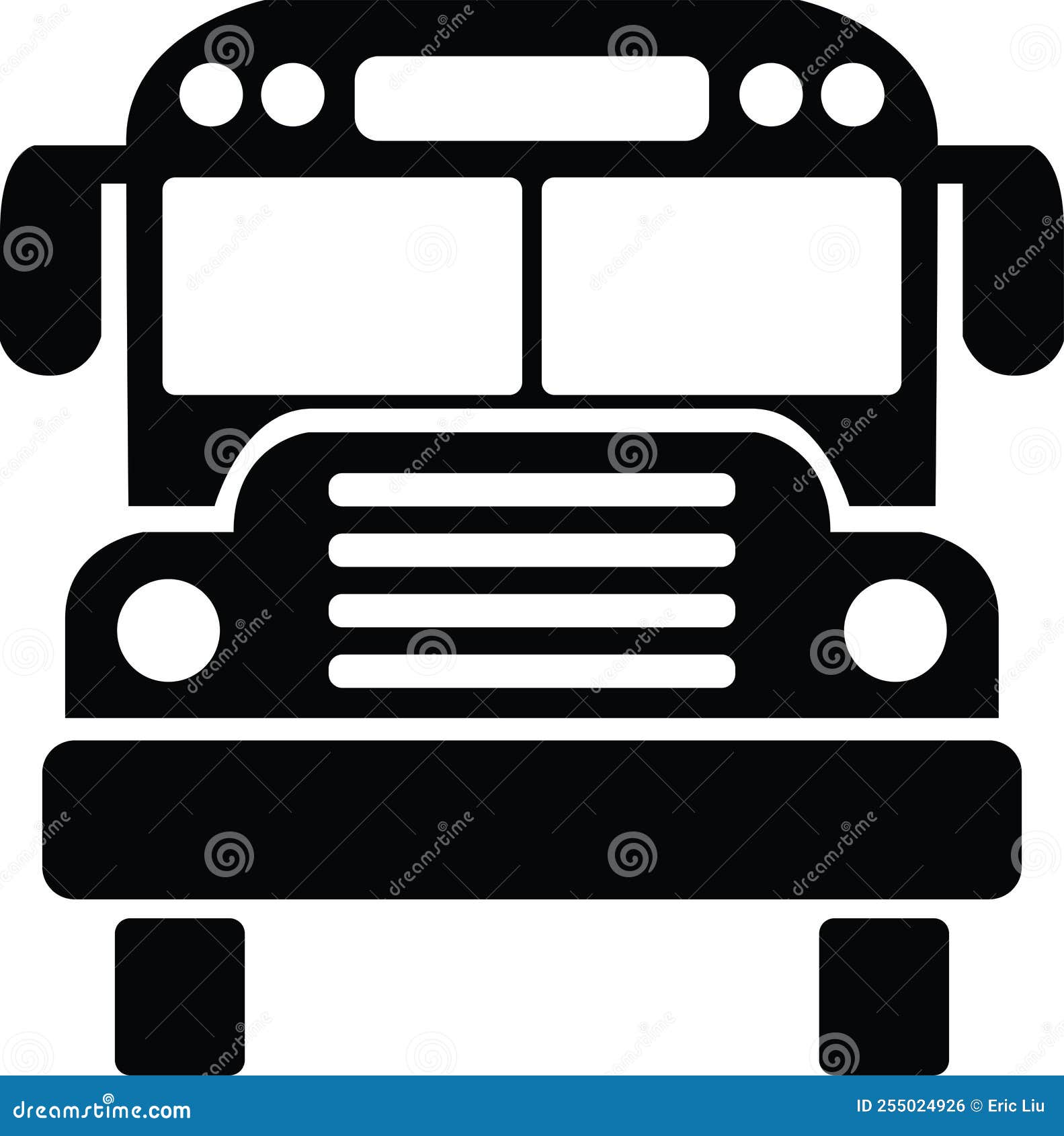 School Bus Transport School Student Icon Vector Stock Vector ...