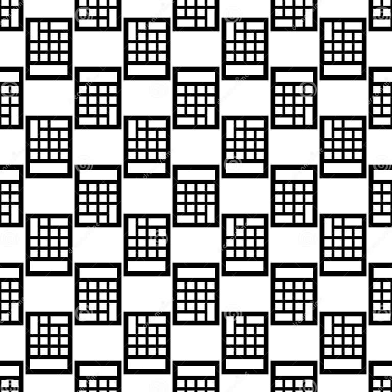 School Calculator Pattern Seamless Vector Stock Vector - Illustration ...