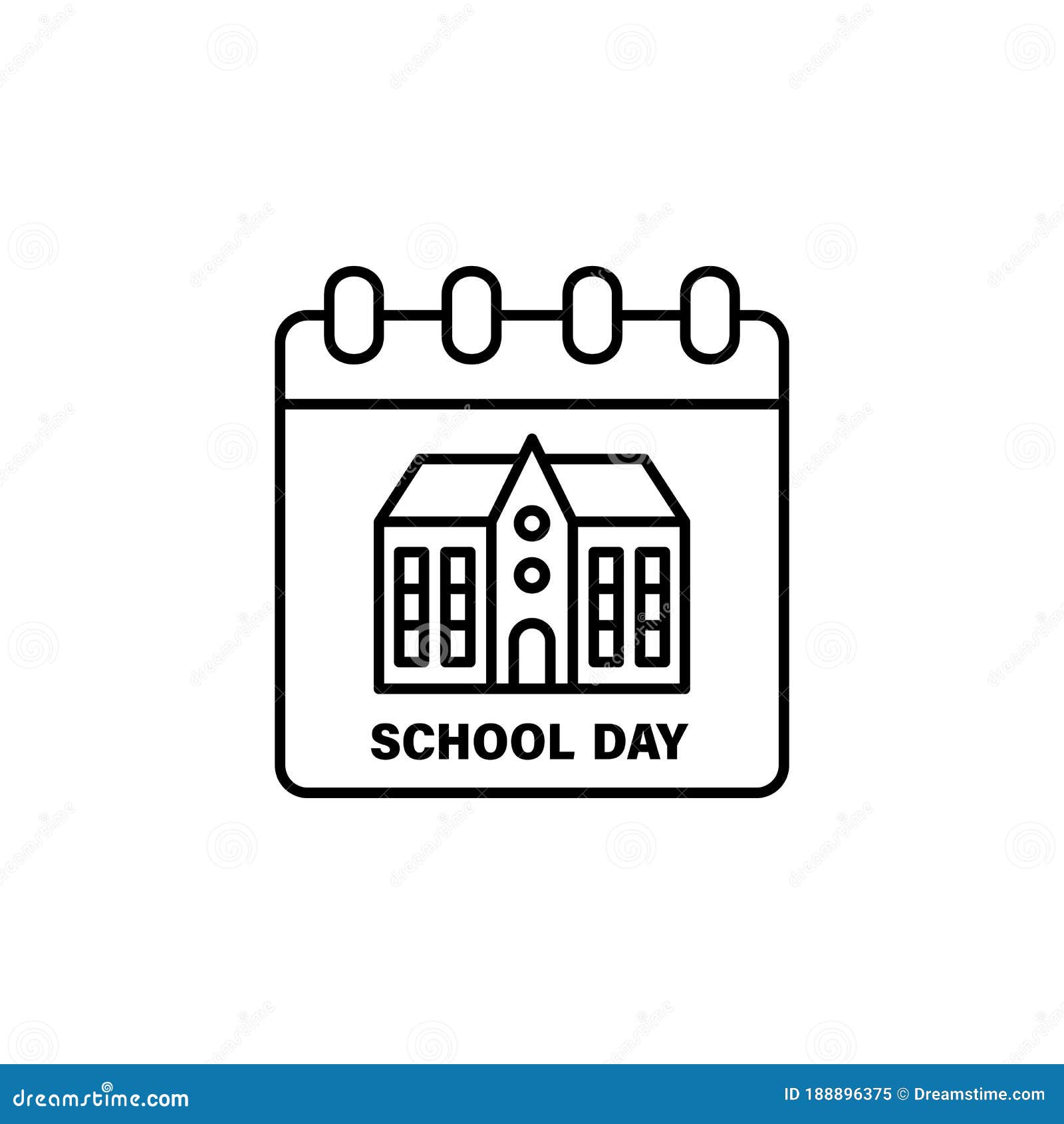 School Calendar Education Icon. Element of School Icon Stock ...