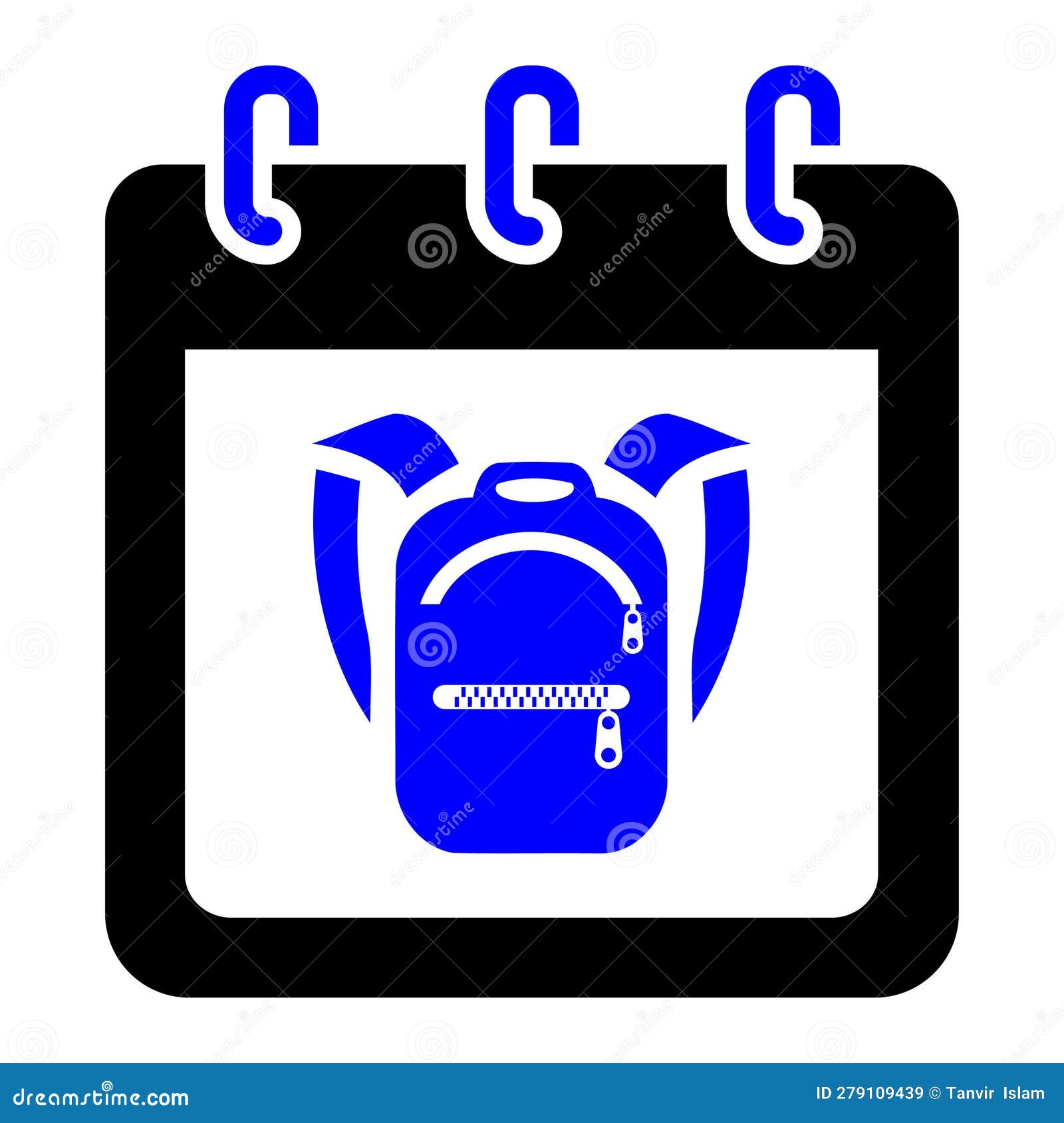 School Calendar Icon stock vector. Illustration of beautiful - 279109439