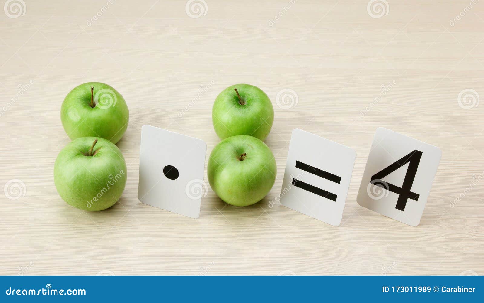 School Card and Apple with Math Problems Stock Image - Image of ...