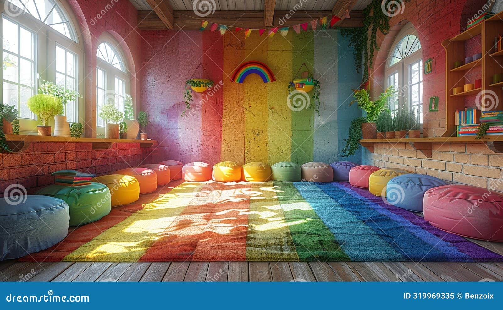 A School Celebrating Pride with Students in Rainbow-themed Outfits and ...