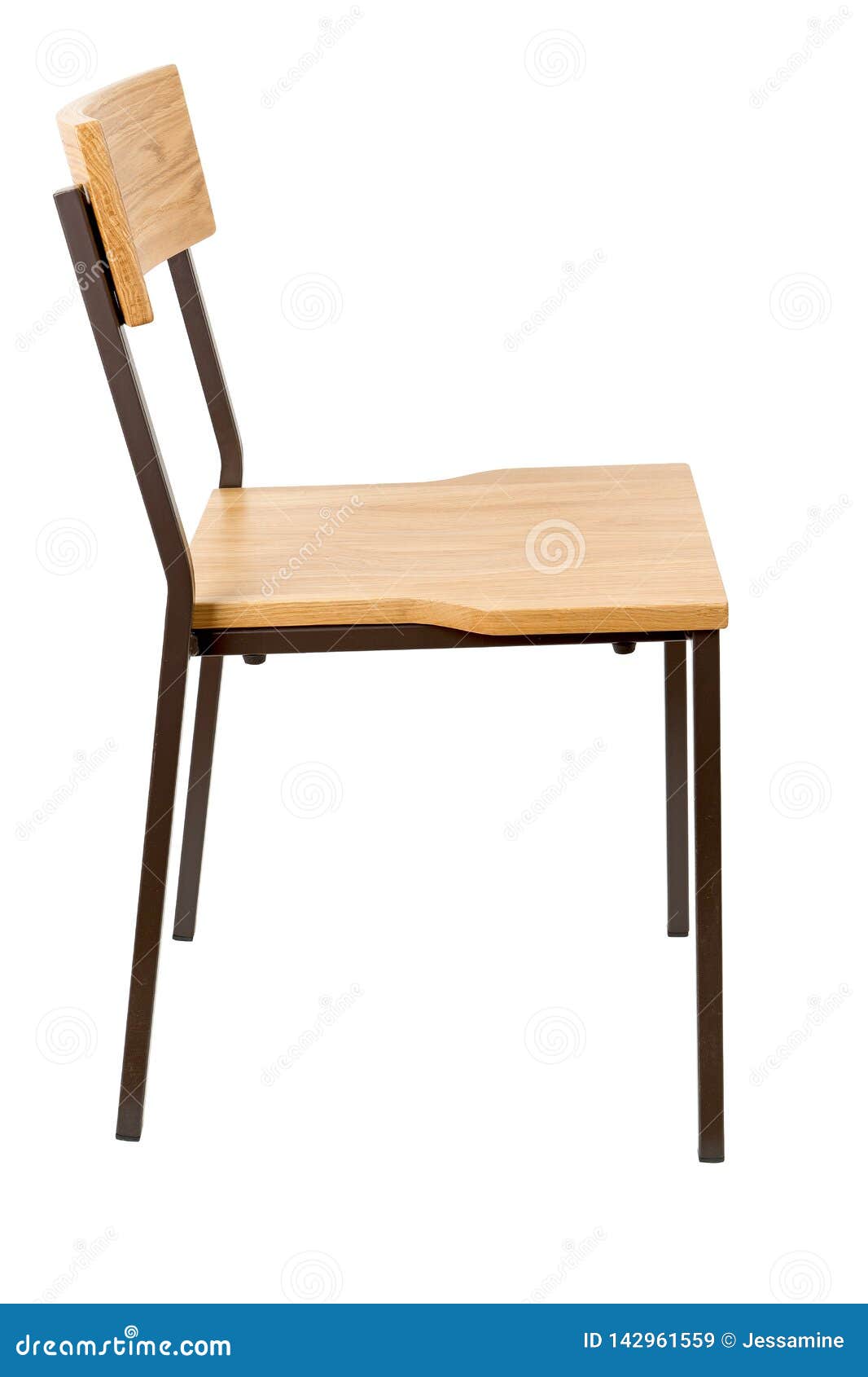 School Chair Isolated on White Stock Image - Image of style, black ...