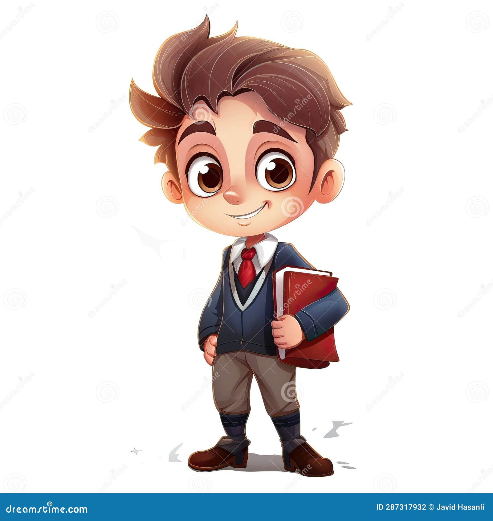School Character Cartoon Style, Back To School High Quality Ai Image ...