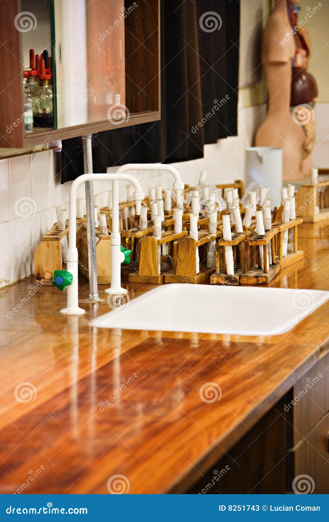 School chemistry lab stock image. Image of understand - 8251743