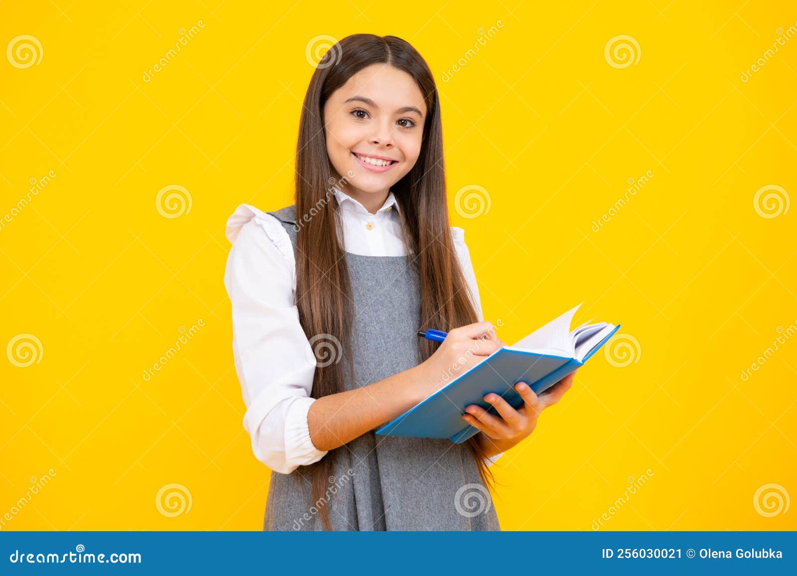 School Child with Book. Learning and Education. Stock Image - Image of ...