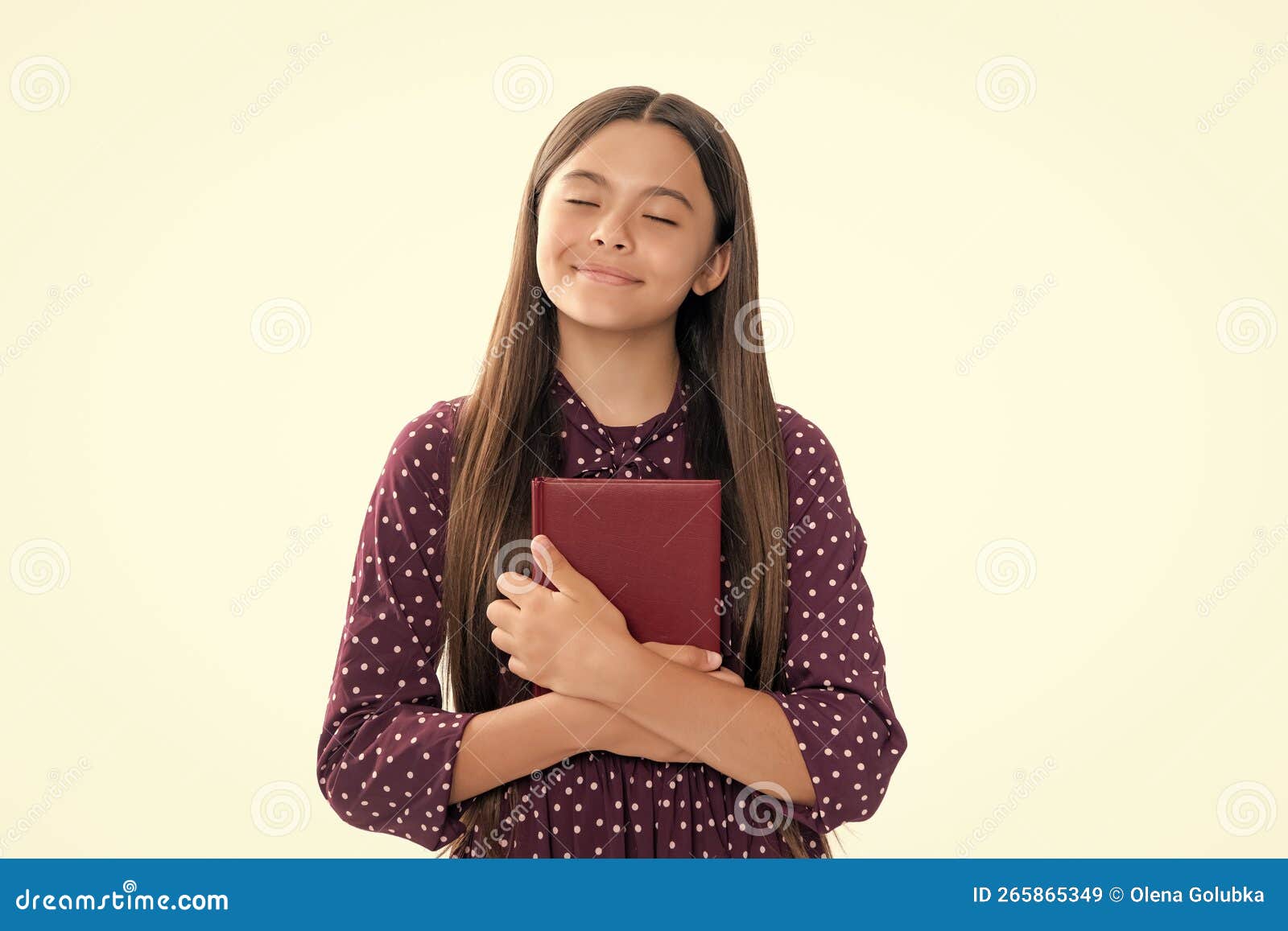 School Child with Book. Learning and Education. Stock Image - Image of ...