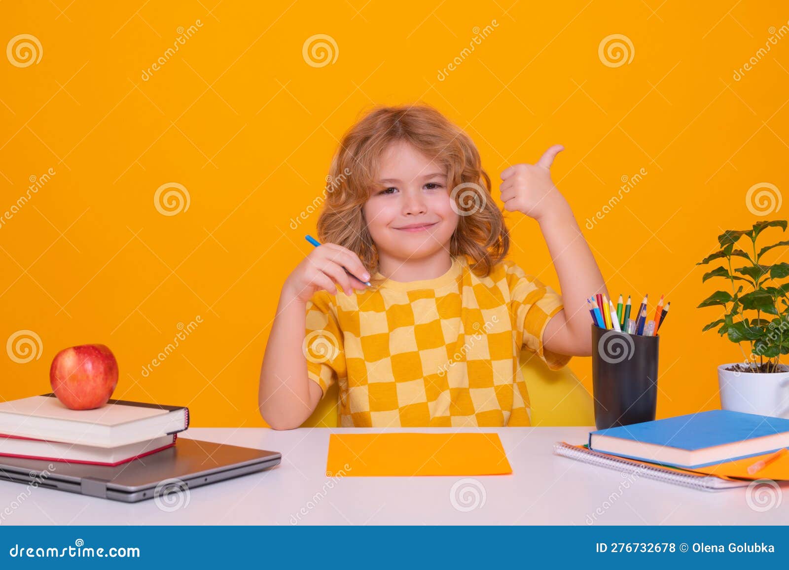 School Child Student Learning in Class, Study English Language at ...