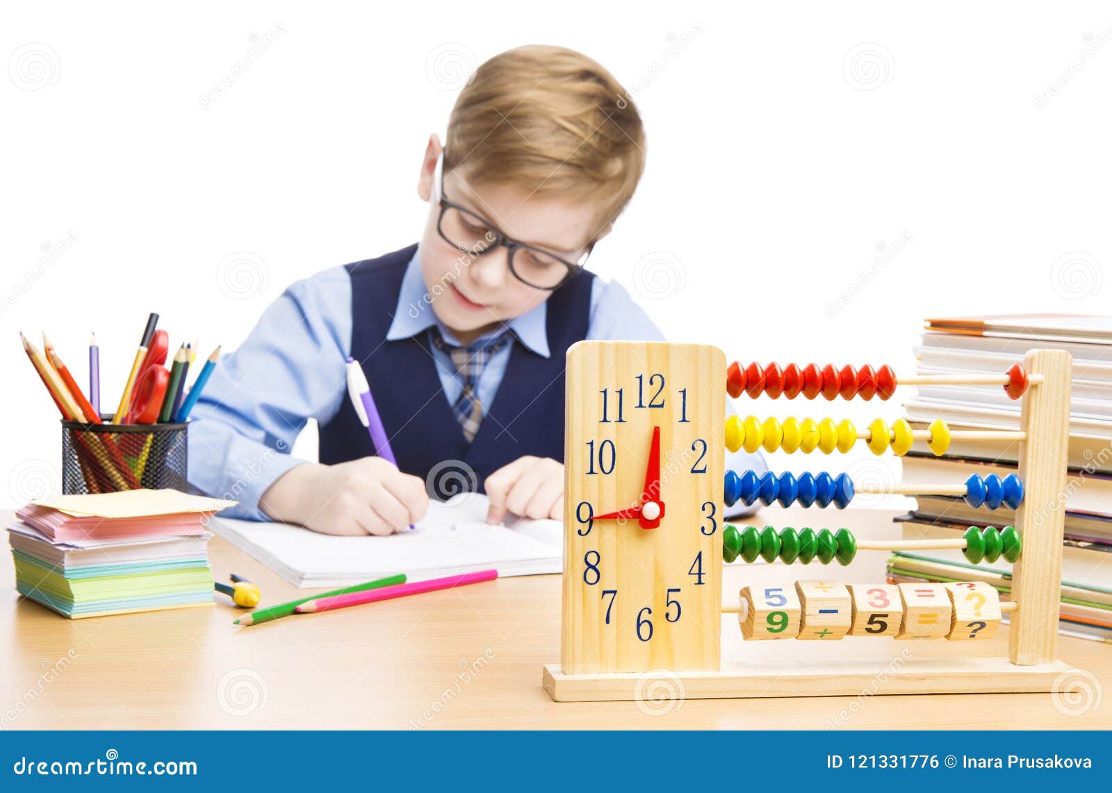 Child With Clock Stock Image | CartoonDealer.com #20190415