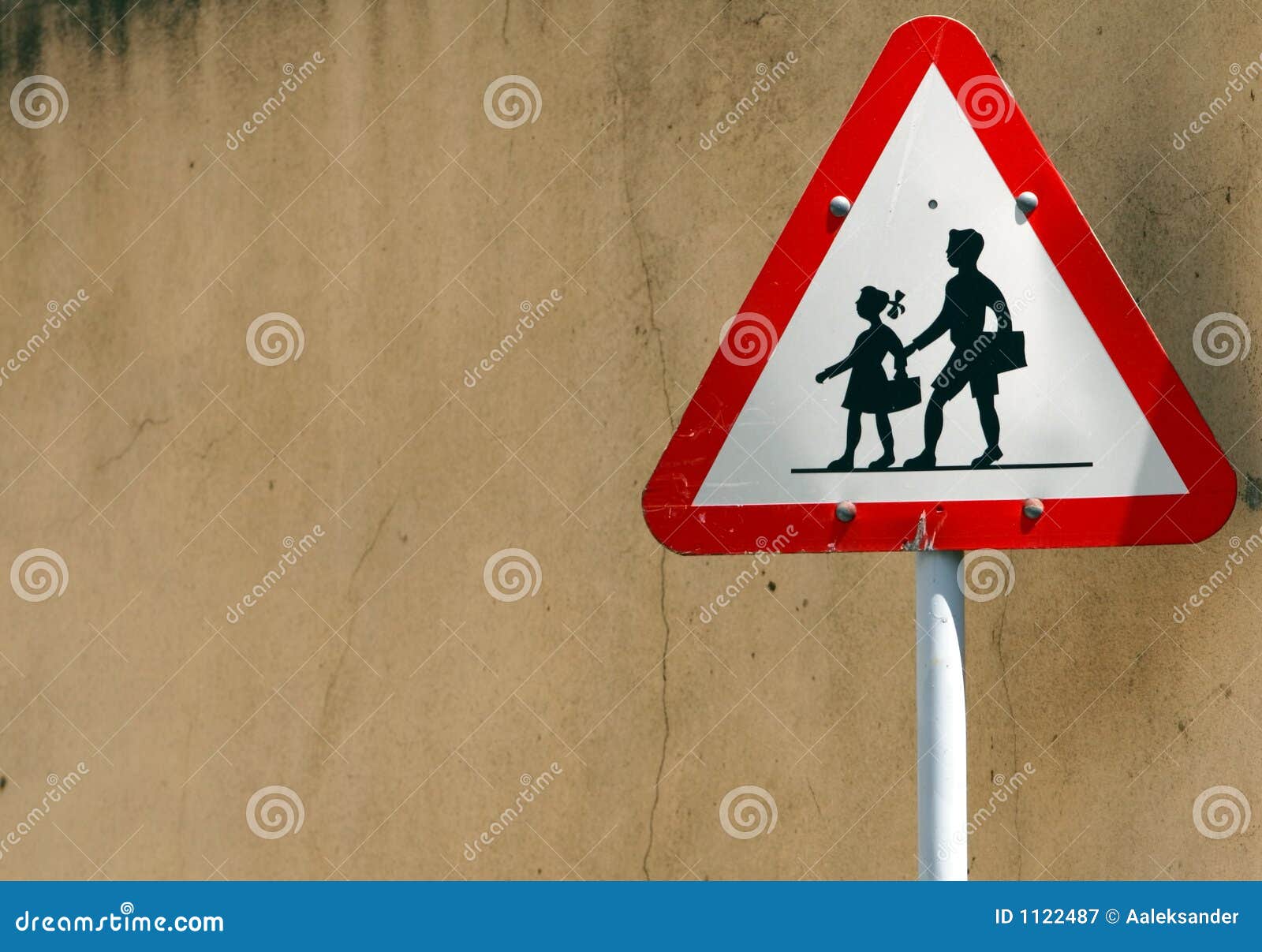 School children stock image. Image of caution, triangle - 1122487