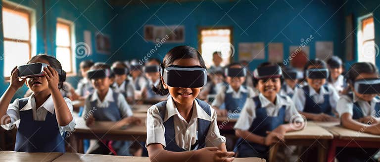 School Children Actively Participate in Classroom Lesson Using ...