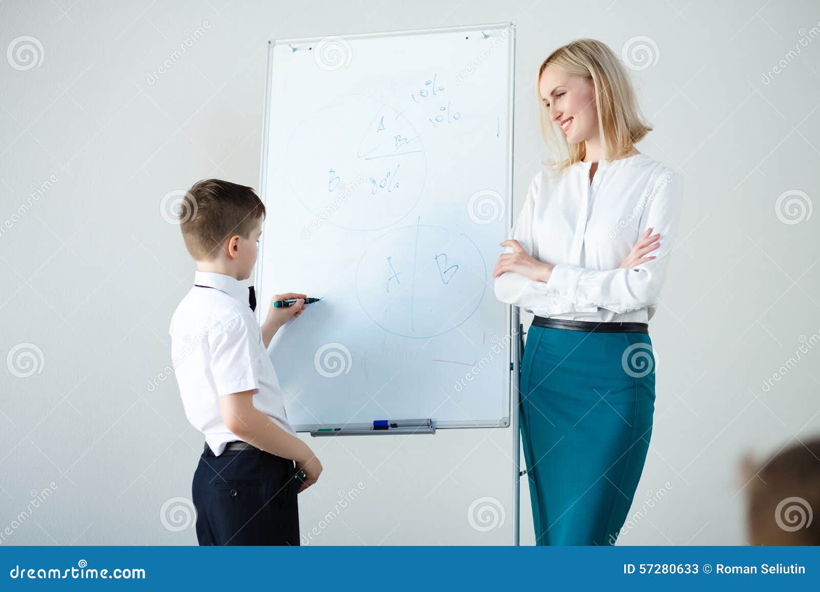 School. Children Learn in School. Training Students Stock Image - Image ...