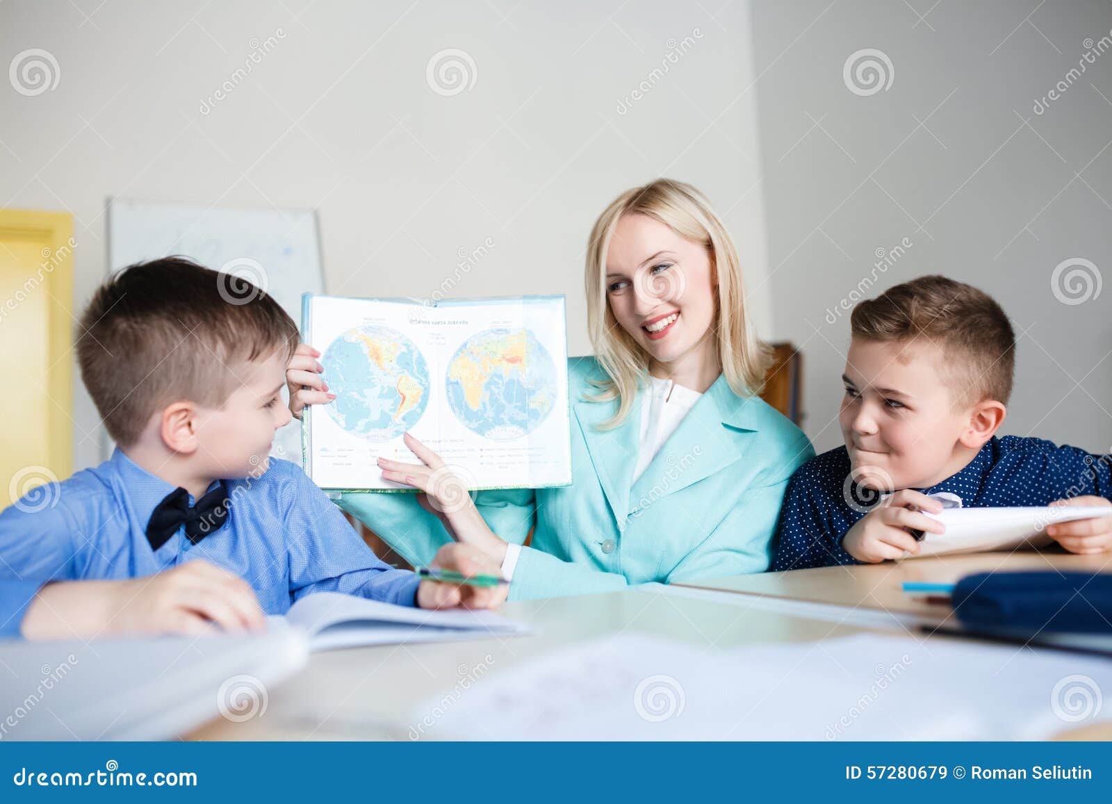 School. Children Learn in School. Training Students Stock Image - Image ...