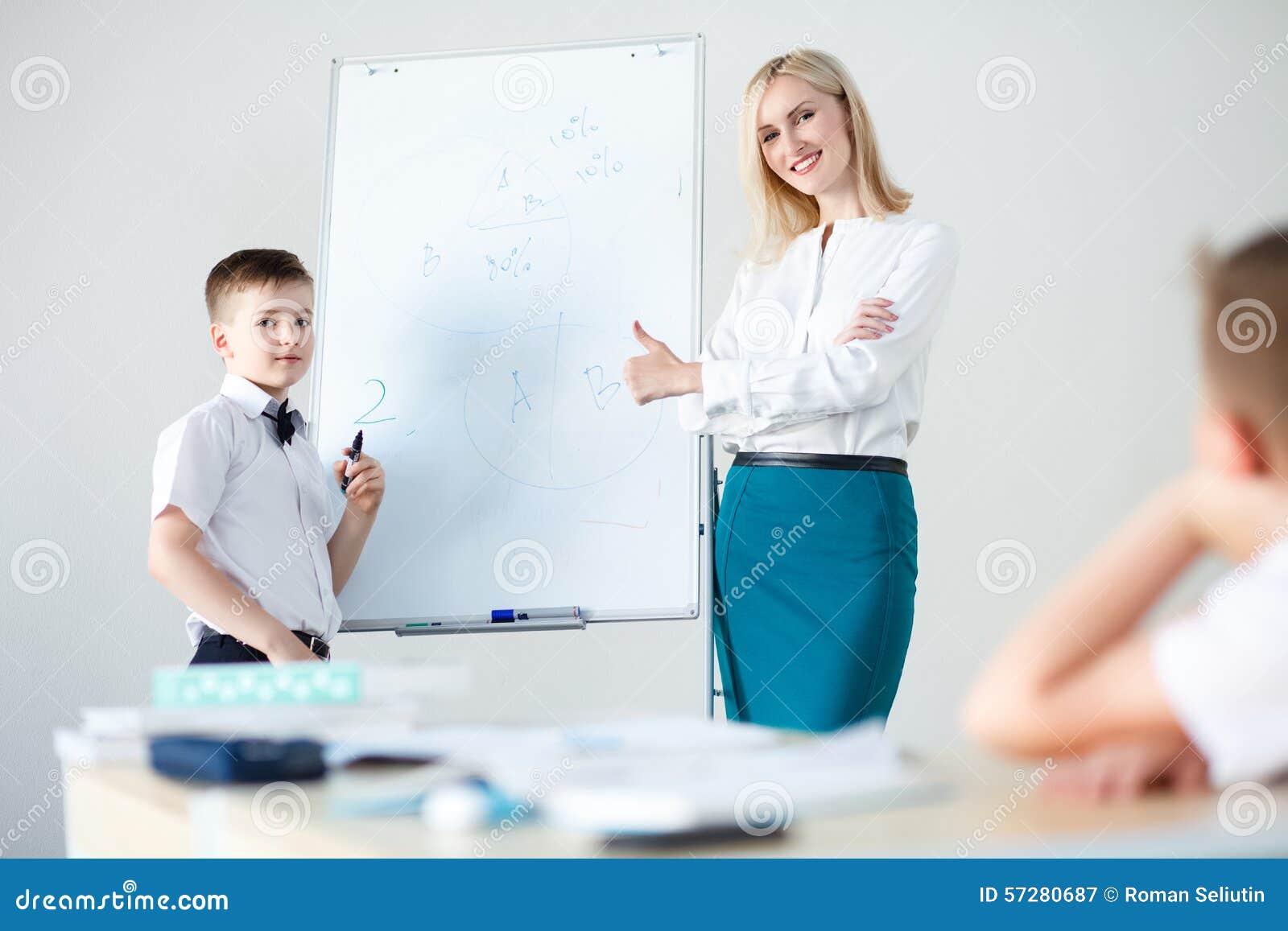School. Children Learn in School. Training Students Stock Image - Image ...