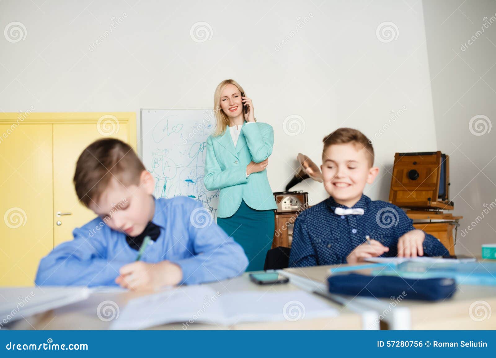 School. Children Learn in School. Training Students Stock Photo - Image ...