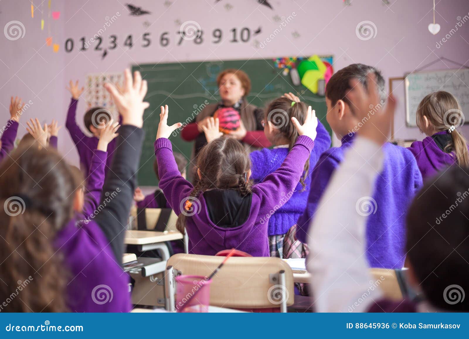 School Children are Participating Actively in Class Editorial Photo ...