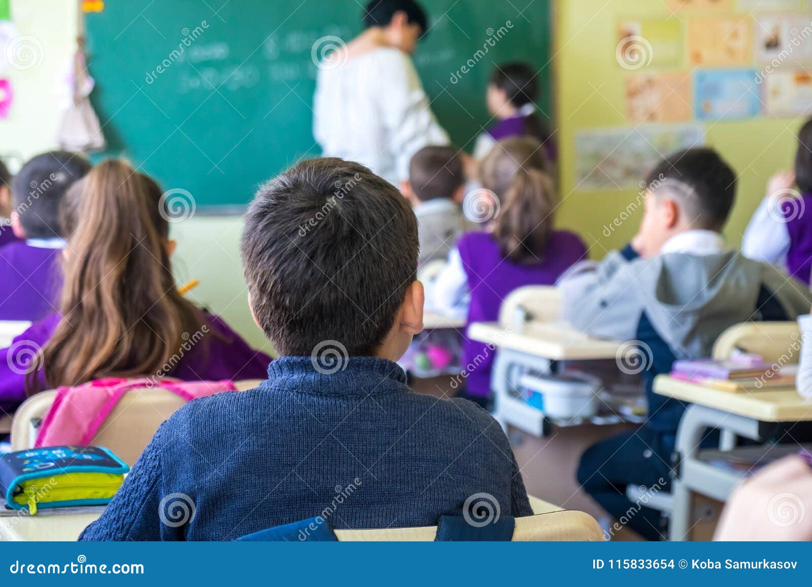 School Children are Participating Actively in Class. Lesson Editorial ...