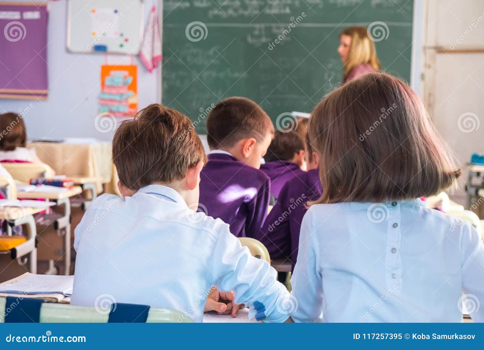 School Children are Participating Actively in Class. Lesson Editorial ...