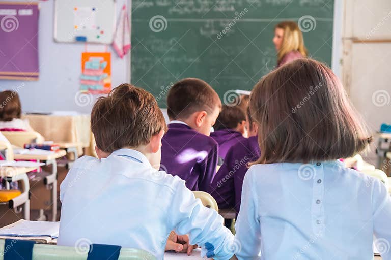 School Children are Participating Actively in Class. Lesson Editorial ...