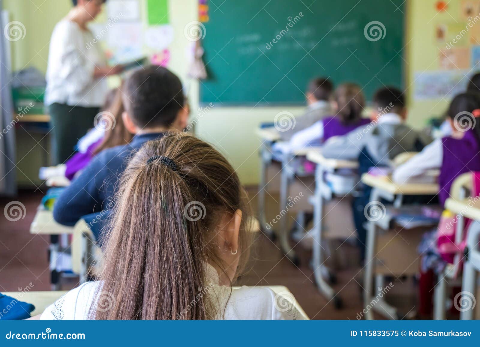 School Children are Participating Actively in Class. Lesson Editorial ...