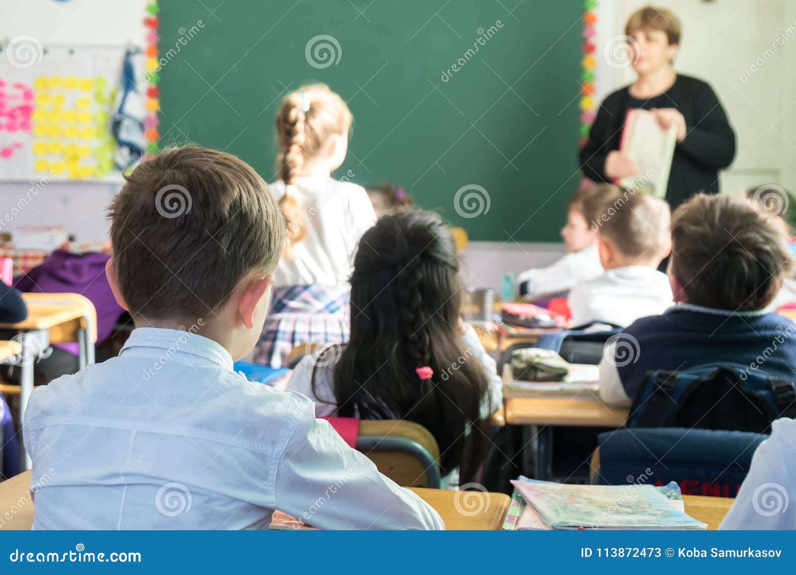 School Children are Participating Actively in Class Editorial Stock ...