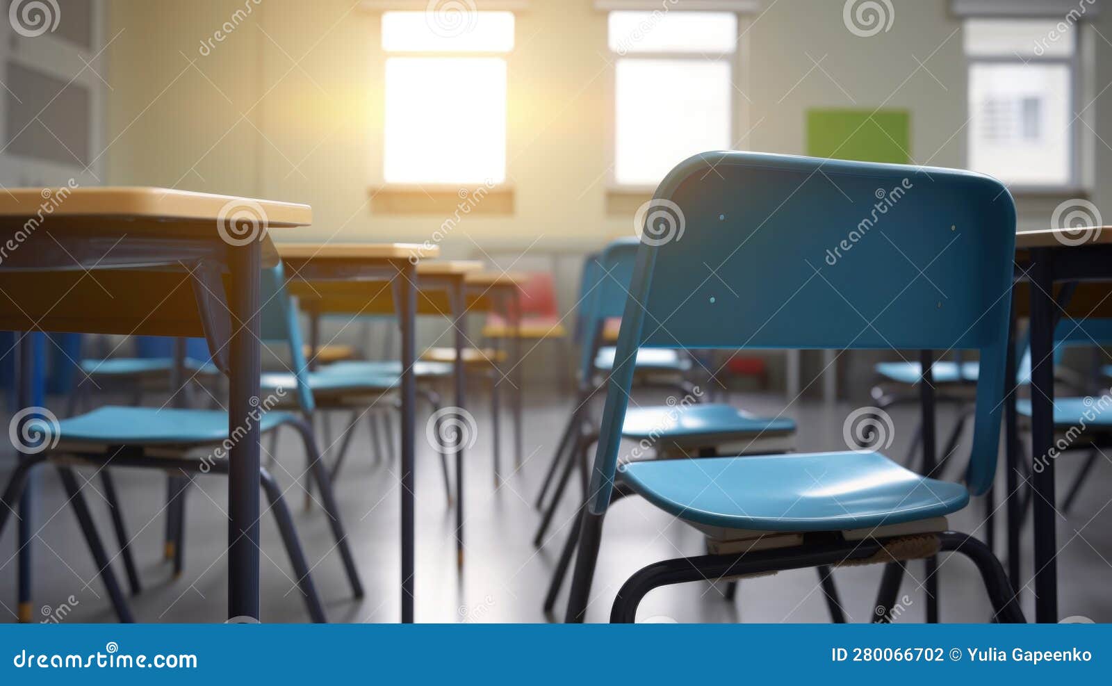 School Class Background. Illustration AI Generative Stock Illustration ...