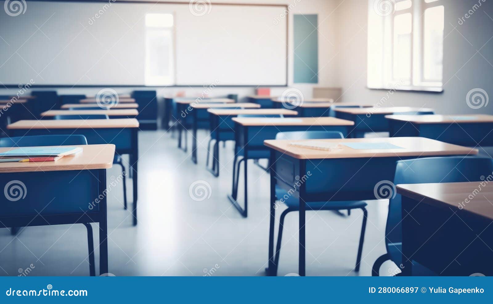 School Class Background. Illustration AI Generative Stock Illustration ...