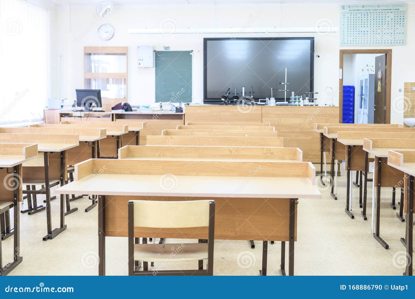 School Class Interior Image Editorial Image - Image of back, conference ...