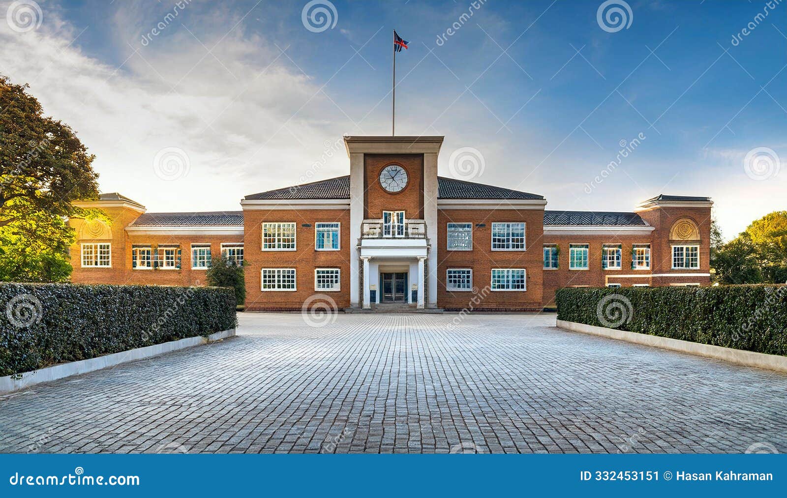 School, Classroom, Building, Architecture, Sunset in the City Stock ...