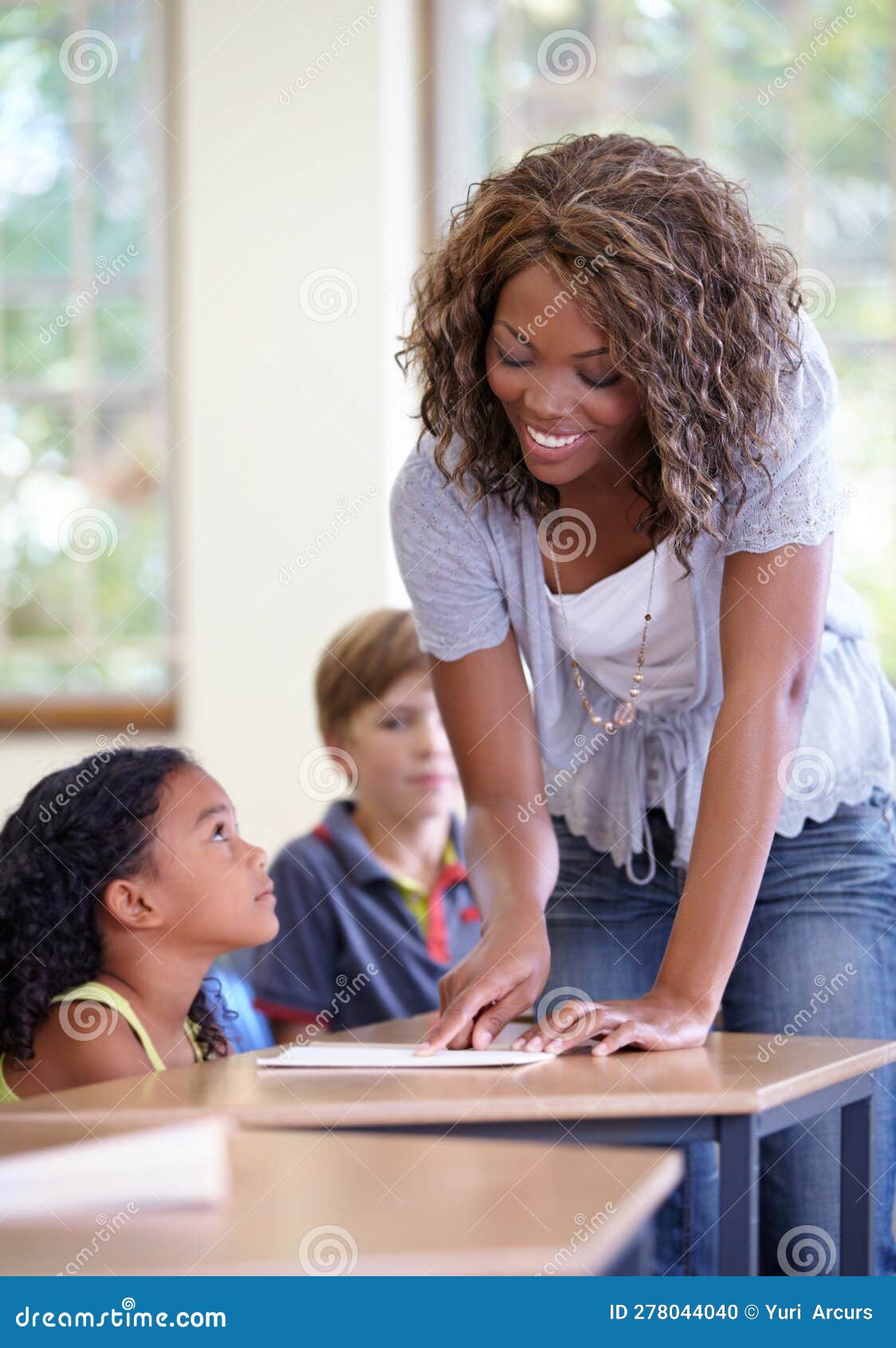 School, Classroom Teacher and Child with Education, Support and ...