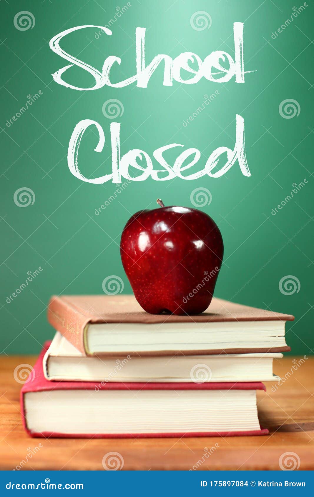 School Closure Theme Based on Quarantine Safety Measures Stock Photo ...