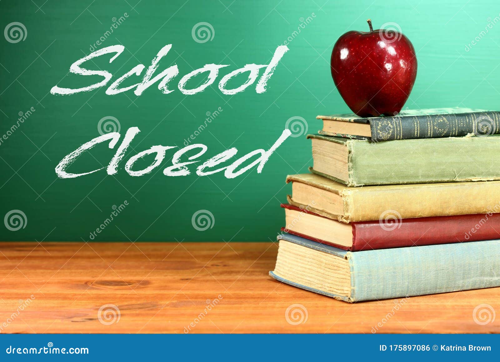 School Closure Theme Based on Quarantine Safety Measures Stock Photo ...