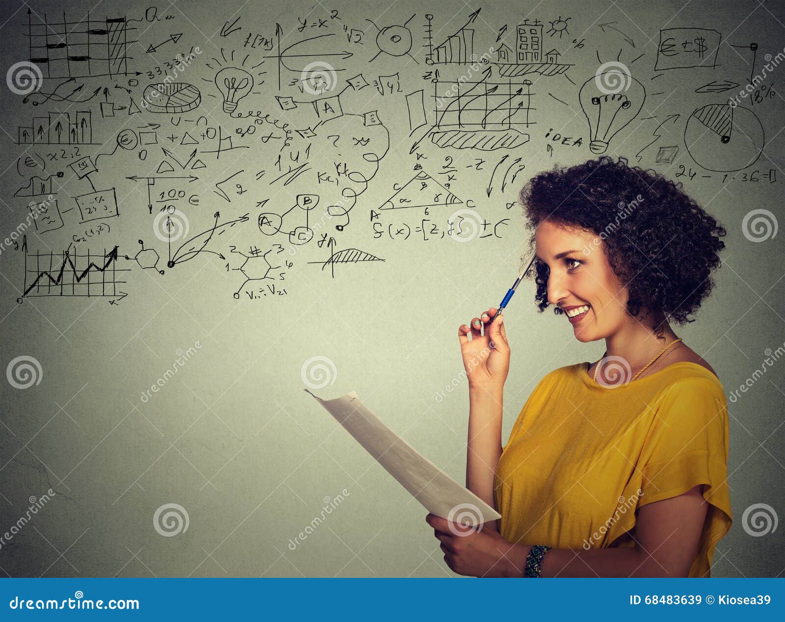 Math Science Art History PE Art Written On Assorted Note Book Paper ...