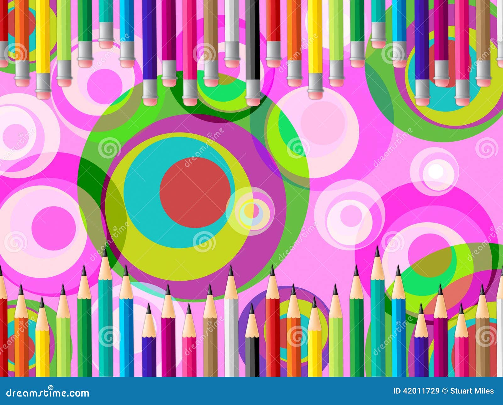 School Color Shows Educated Development and Colours Stock Illustration ...