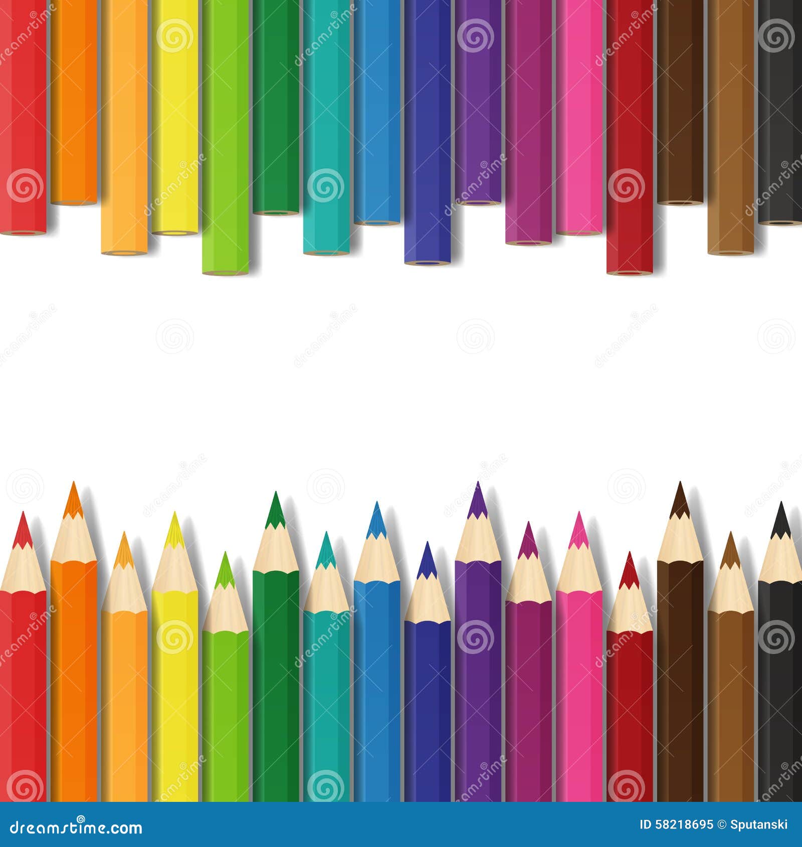 School Colorful Pencils Illustration Stock Vector - Illustration of ...