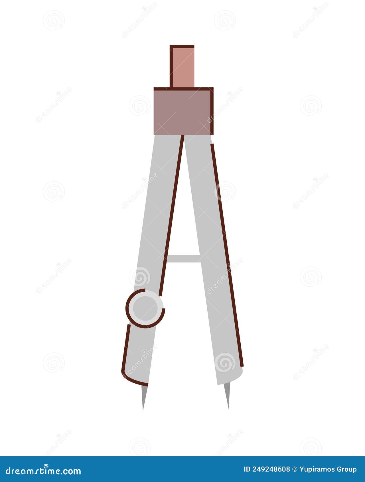 School compass supply stock vector. Illustration of vector - 249248608