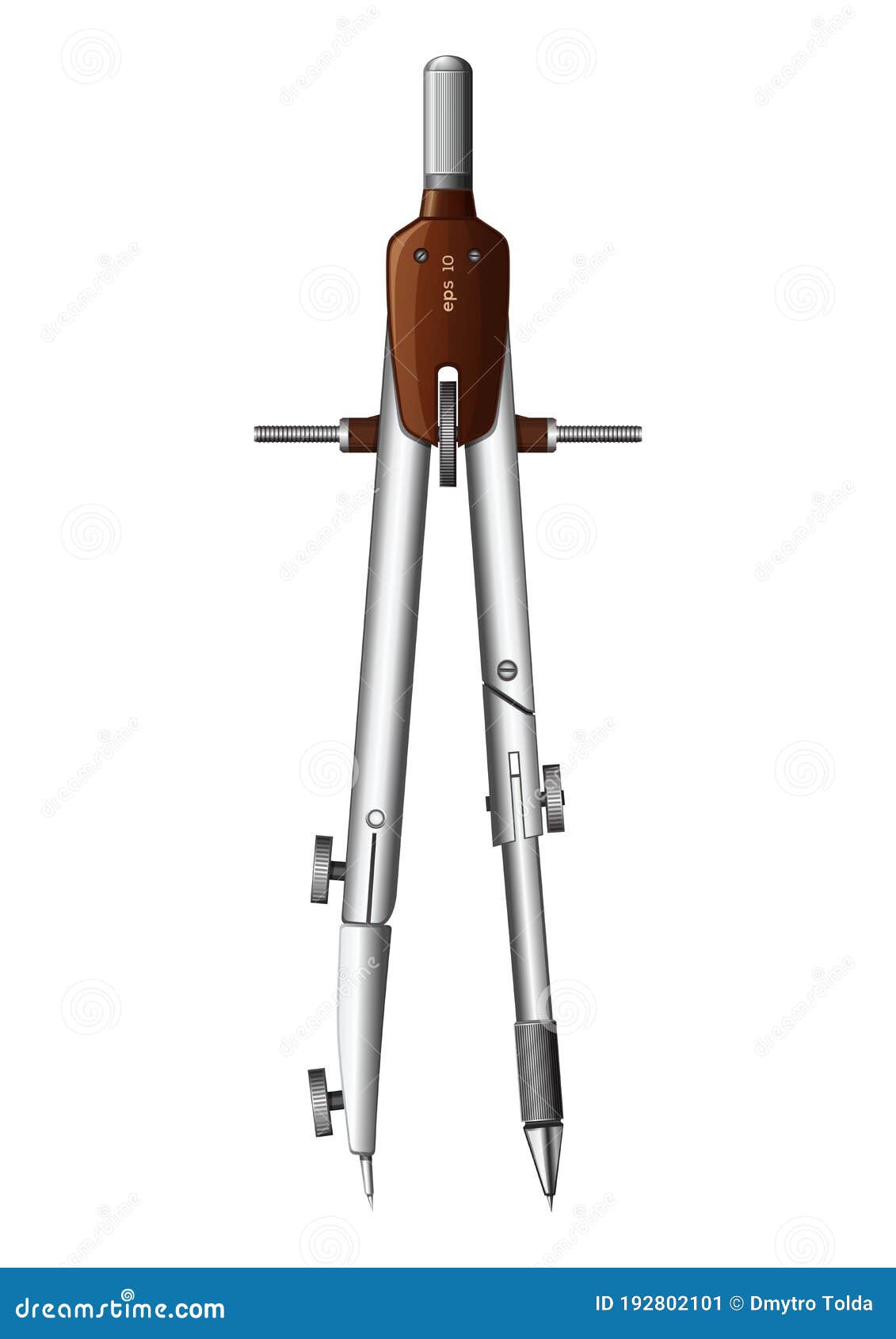 Realistic Compasses - Blue And Silver Metallic Vector Illustrations ...