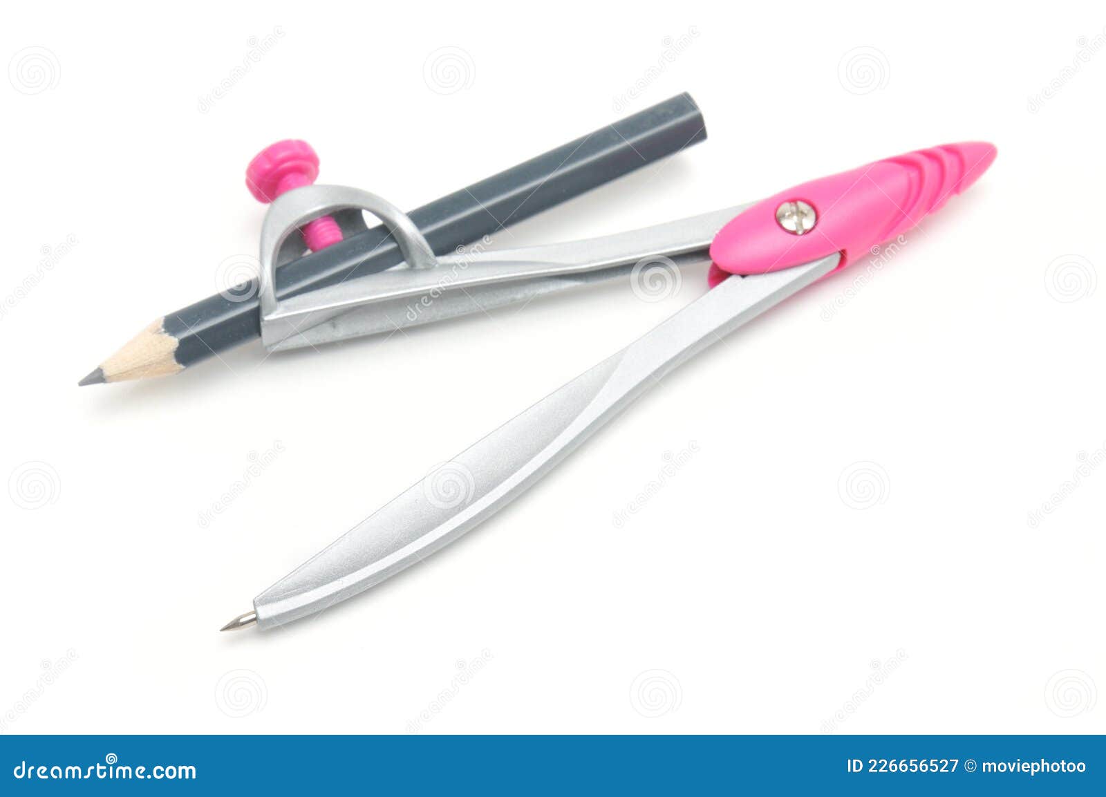 School Compasses for Sketching on a White Background Stock Image ...