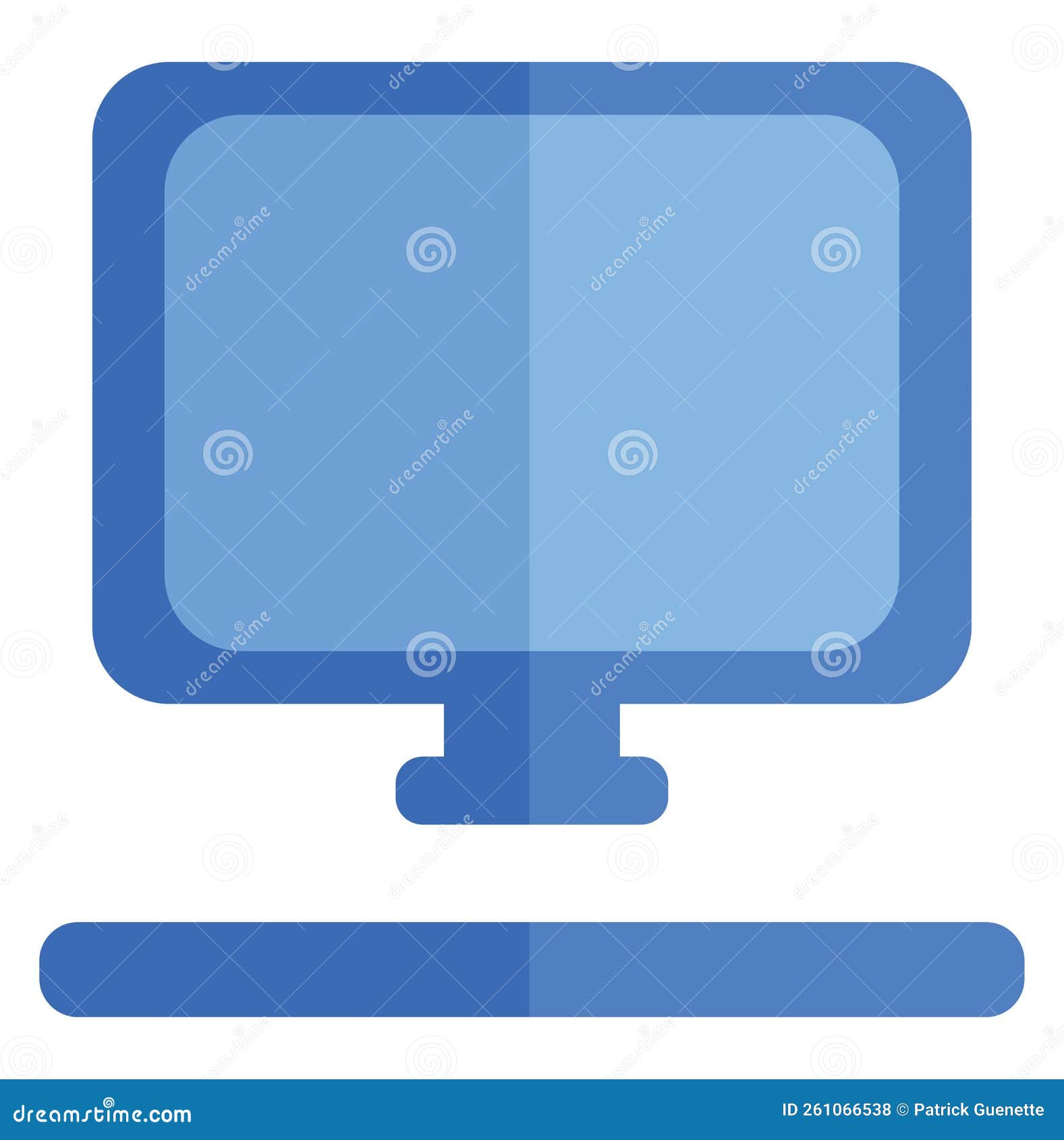 School computer, icon stock vector. Illustration of cartoon - 261066538