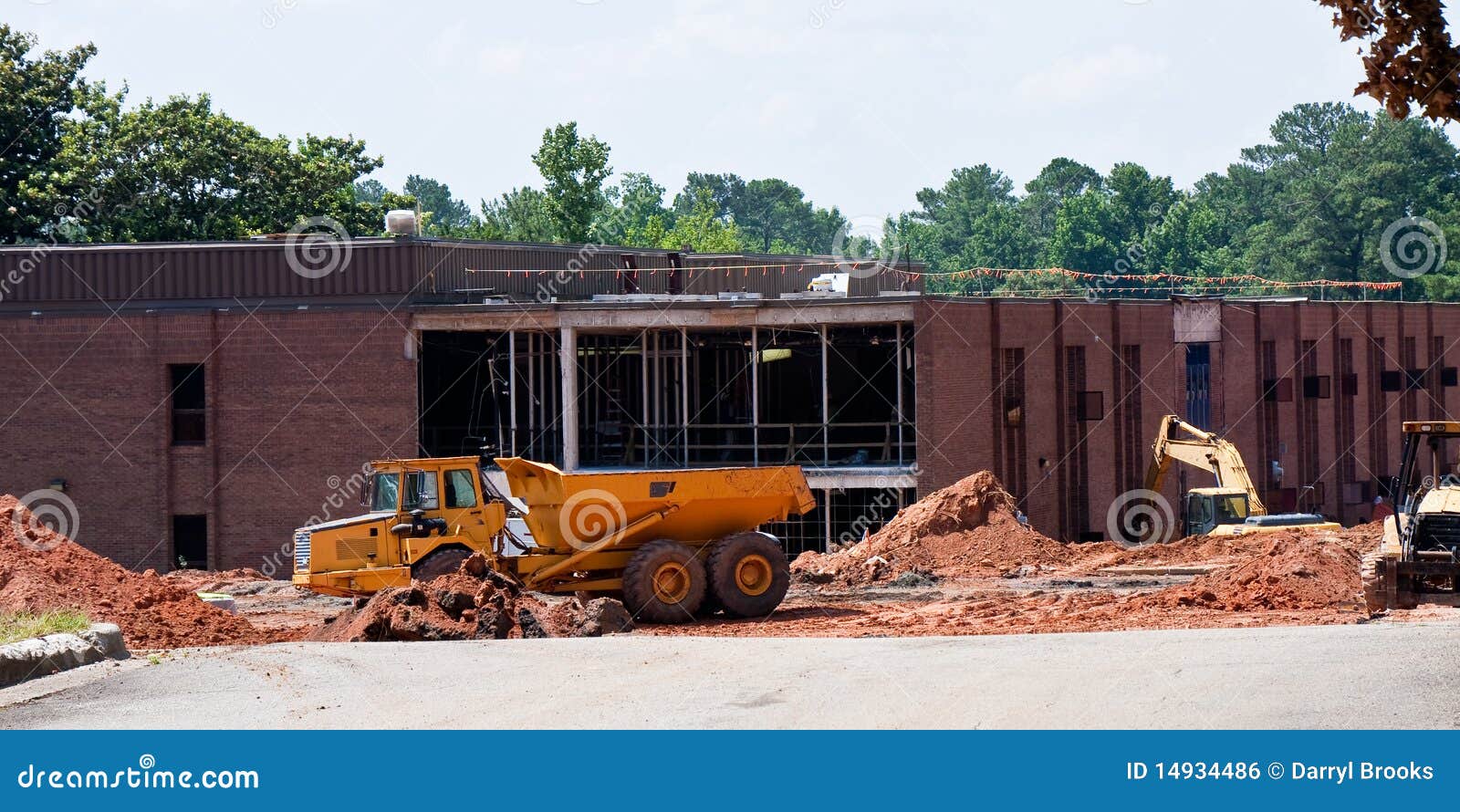 School Construction stock photo. Image of heavy, school - 14934486