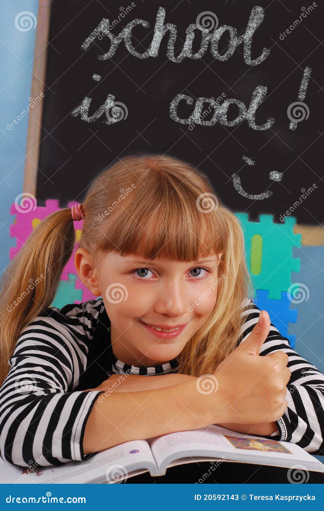 School is cool ! stock image. Image of pupil, stripes - 20592143