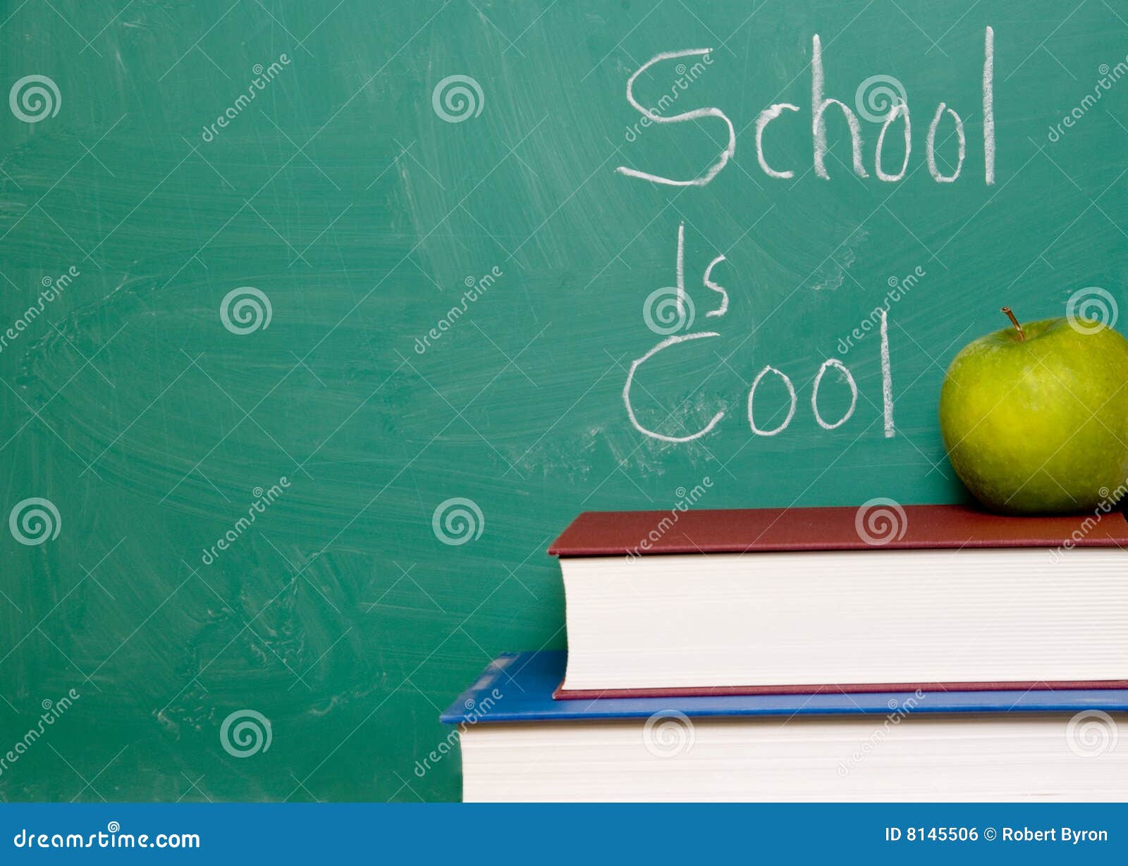 School is cool message stock photo. Image of exercise - 8145506
