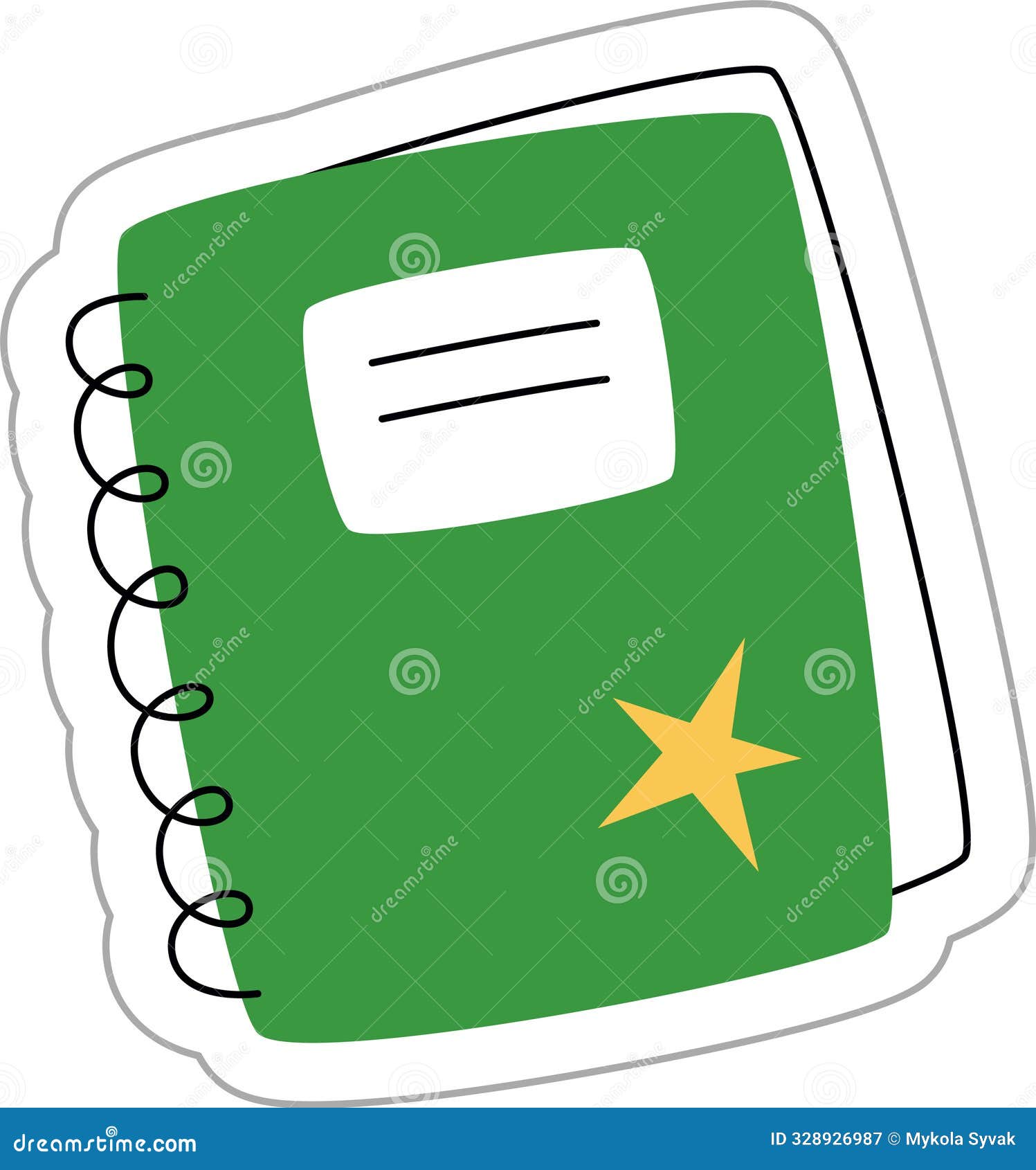 School Copybook Pattern. Hearts, Envelopes, Stars On Squared Backdrop ...